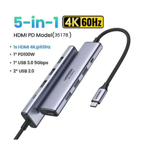 [Tổng hợp] Bộ chuyển đổi Hub Type-C Ugreen 10in1 7in1 6in1 5in1 HDMI 4K USB 3.0 PD100W RJ45 + SD ...
