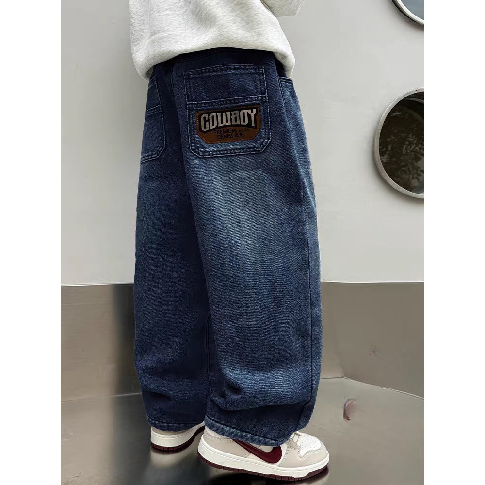 Quần Jean Xuông Boy Phong Cách HipHop Cho Bé Trai | Shopee Việt Nam