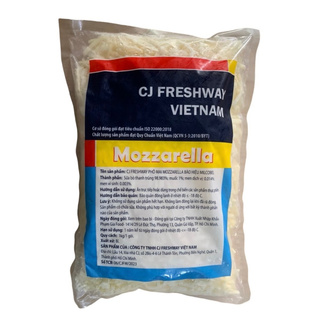 Phô Mai Mozzarella Bào – CJ Freshway 1kg, Hoàng Lâm 1kg, Emborg 200g ...