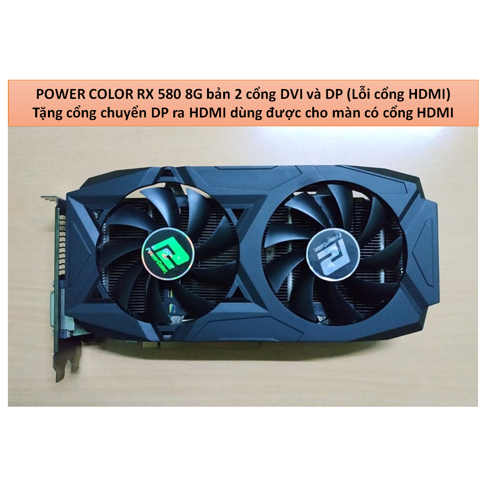 Card Màn Hình VGA PowerColor RX 580 8G | Shopee Việt Nam