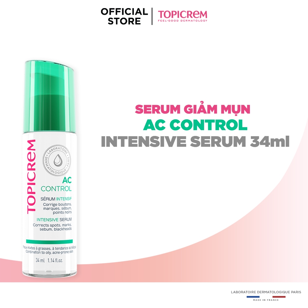 Serum dành cho da mụn TOPICREM AC CONTROL INTENSIVE SERUM 34ml | Shopee ...