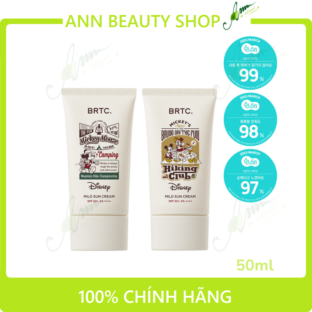 Kem Chống Nắng BRTC Mild Sun Cream 50ml SPF 50+PA++++ phiên bản Disney ...
