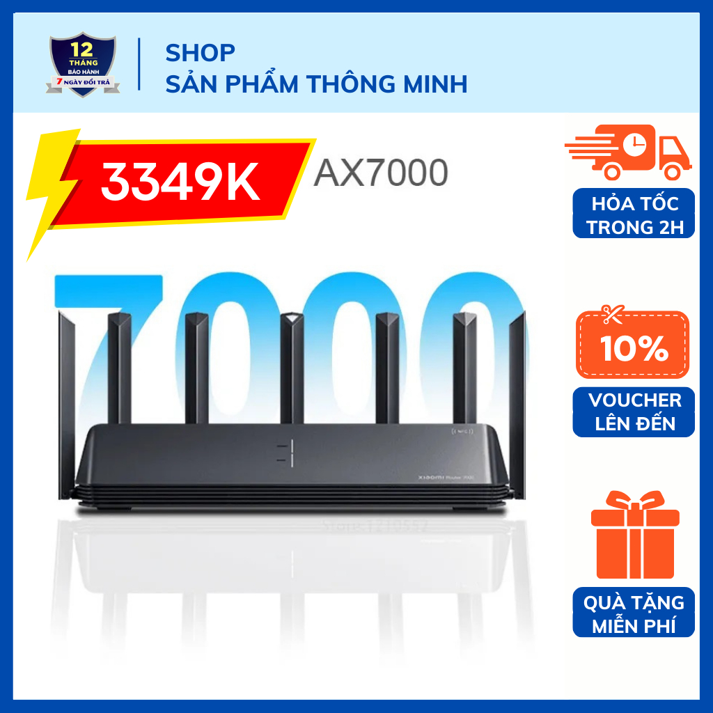 Bộ phát Wifi Router Xiaomi BE7000 AIoT 3 băng tần - Wifi 7 - wifi mesh ...