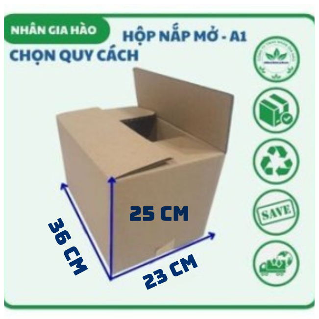 5 Thùng carton 36x23x25cm,5 lớp, dày giá rẻ, thùng carton, hộp shipcod ...