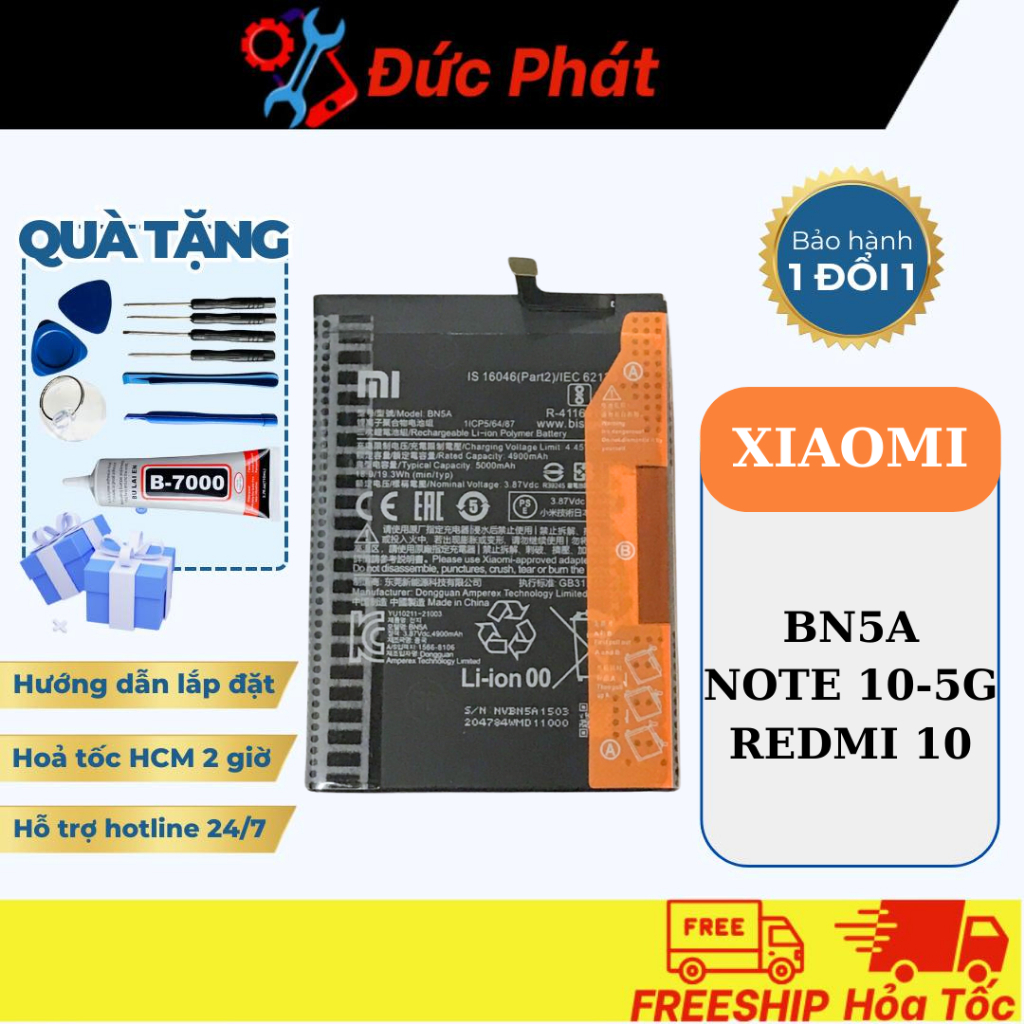 PIN XIAOMI BN5A/ NOTE 10-5G/ REDMI 10 | Shopee Việt Nam