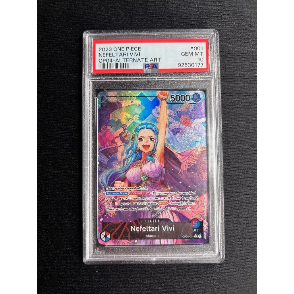 Thẻ PSA 10 One Piece Nefeltari Vivi OP04 Alternate Art 1459 NF30 1-14 ...