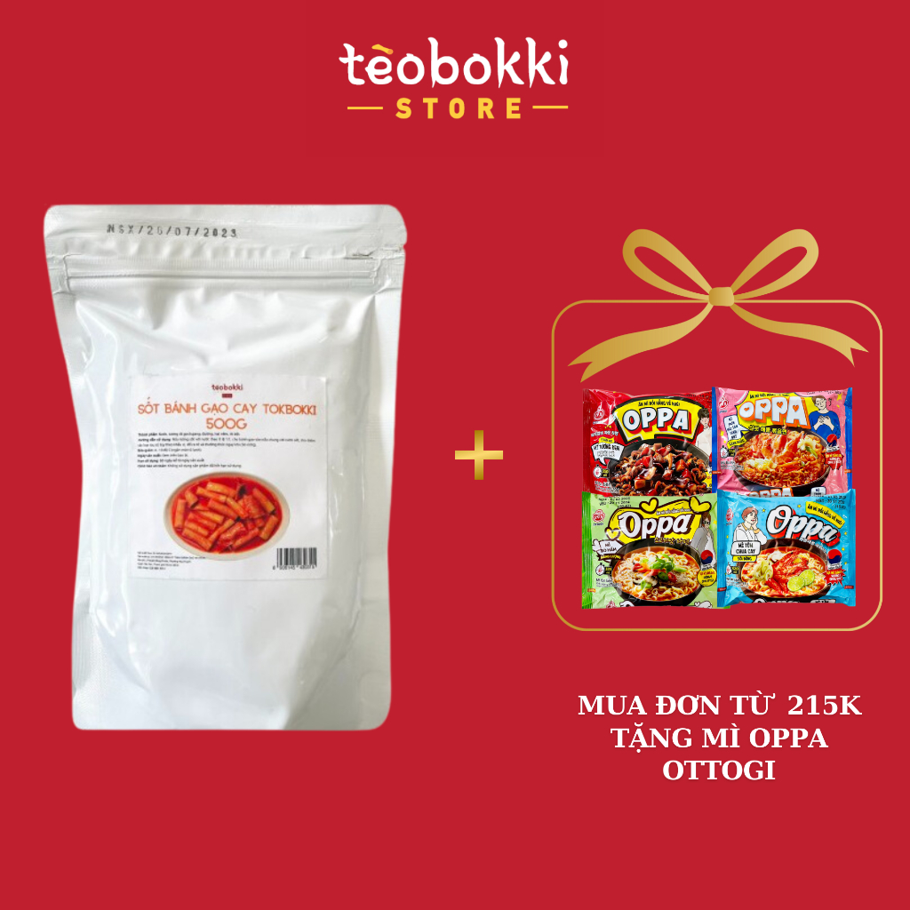 [Đơn 215k tặng Mì Ottogi] Sốt nêm sẵn gia vị nấu bánh gạo tokbokki 200g ...