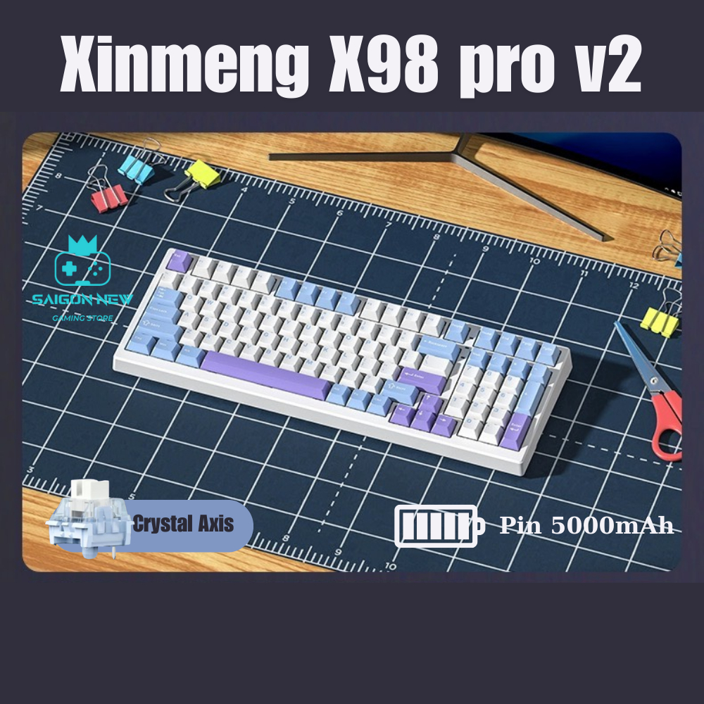 Bàn Phím Cơ Không Dây Xinmeng X98 PRO - LED RGB Cao Cấp - Hotswap 5 Pin ...