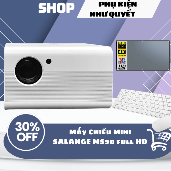Máy chiếu mini SALANGE MS90 full HD Tích Hợp Hệ Điều Hành Android Với ...