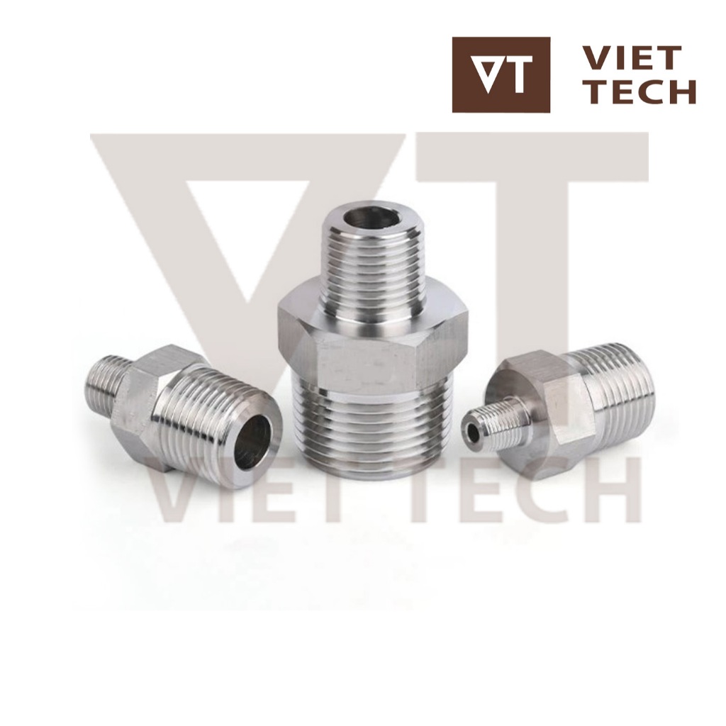 Kép thu ren inox 304, nối 2 đầu ren ngoài to nhỏ DN32, DN40, DN50 inox 304 | Shopee Việt Nam