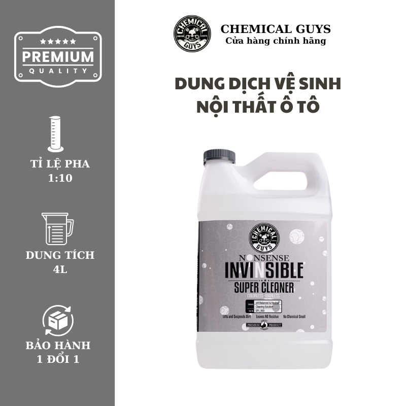 Chemical Guys Invisible Nonsense Super Cleaner - Giải pháp hoàn hảo cho ...