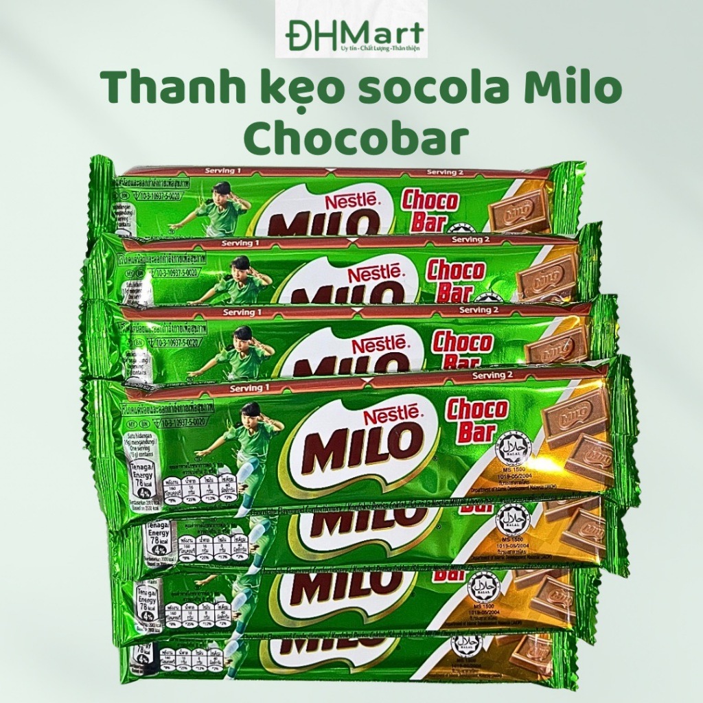 Kẹo socola Milo Chocobar thanh 30g, kẹo Milo thanh Chocobar | Shopee ...