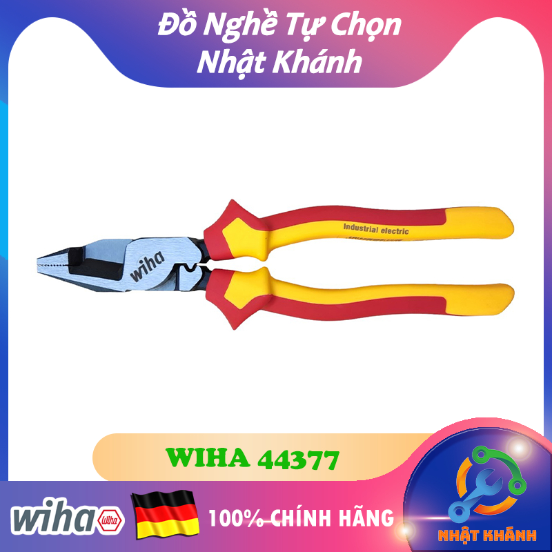 Kìm Crosscut Lineman 220mm Cách Điện 1000 Volt Wiha 44377 - Nhật Khánh ...