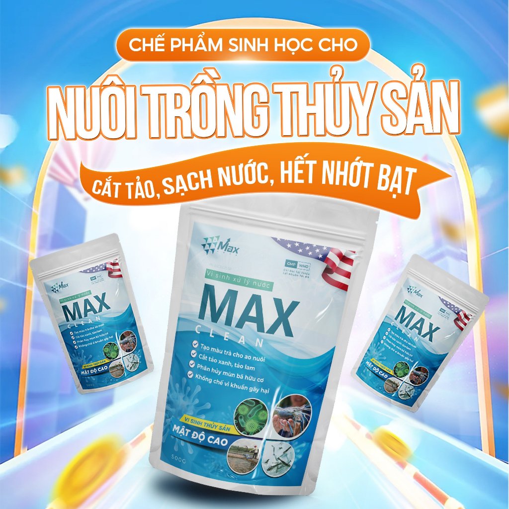 Max Clean Max Biotech chế phẩm sinh học men vi sinh xử lý nước, làm ...