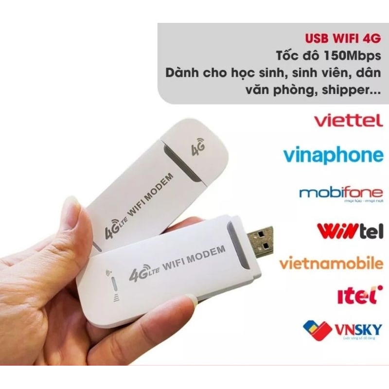 Dcom Phát Sóng Wifi Từ Sim 4G LTE_ATH, USB Phát Wifi Từ Sim 4G, Bộ Phát ...