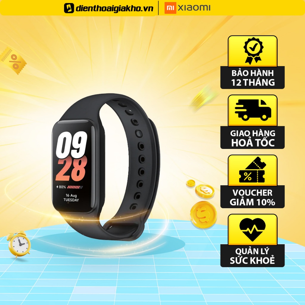 Đồng Hồ Thông Minh Xiaomi Smart Watch Band 8 Active Chính Hãng | Shopee ...