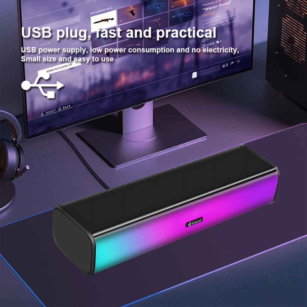 Loa Vi Tính Bluetooth Led RGB Kisonli I-630 - 3TStores | Shopee Việt Nam