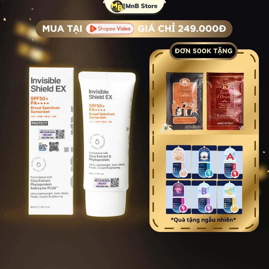 Kem Chống Nắng Nâng Tone EPI-RX Invisible Shield EX SPF50++ | Shopee ...