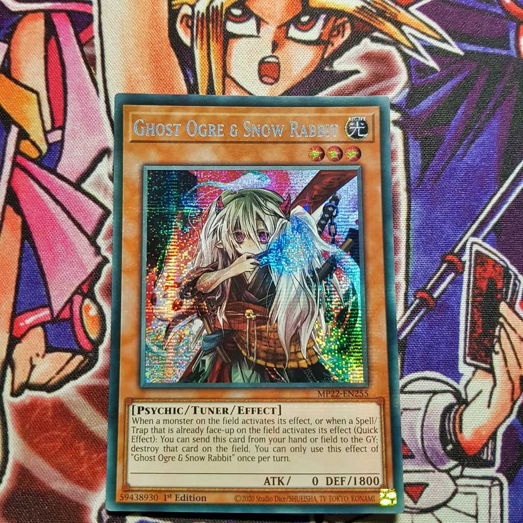 Thẻ bài Yugioh chính hãng | Ghost Ogre & Snow Rabbit | MP22 Secret rare ...
