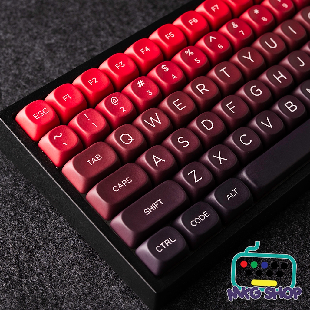 Keycap Red Rising | MOA profile | PBT dyesub | 126 nút bàn phím cơ rẻ ...