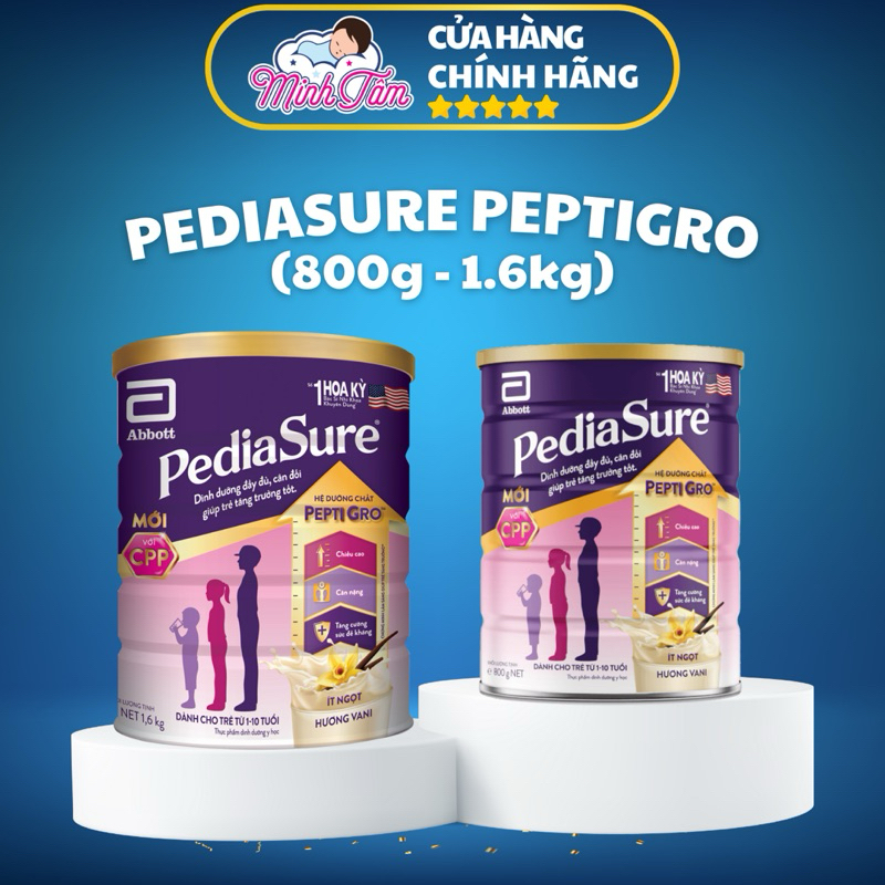 Sữa bột Abbott PediaSure PEPTI GRO lon 800g và 1600g | Shopee Việt Nam