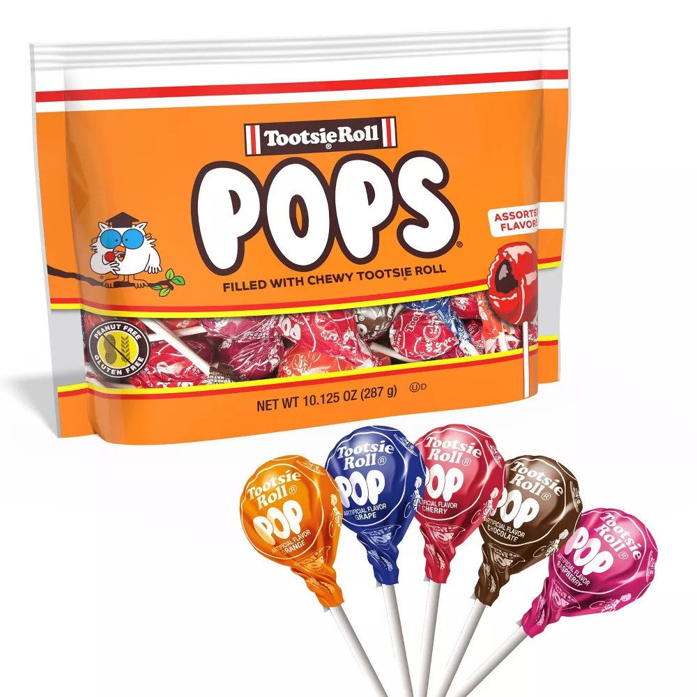 [Air, Hàng Mỹ,4/26] Kẹo Mút Vị Trái Cây Nhân Chocolate Tootsie Roll ...