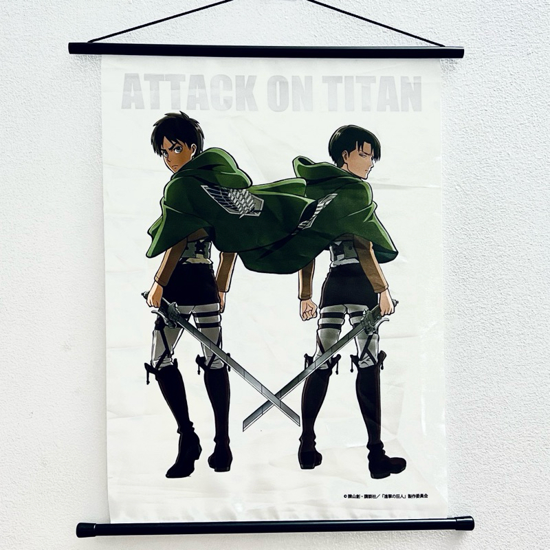 [Chính Hãng] Tranh Vải Treo Tường Levi & Eren AOT Attack On Titan ...