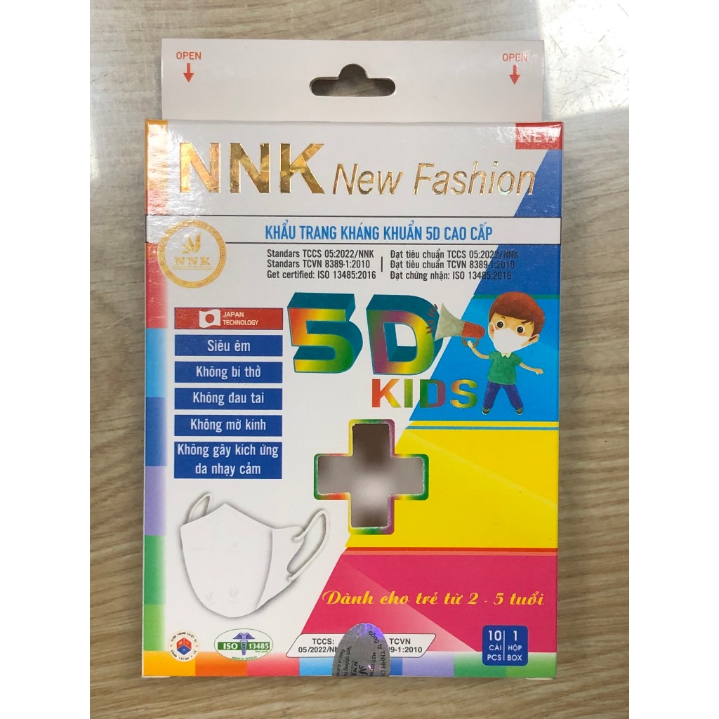 Khẩu Trang 5D NNK Dành Cho Bé 1-6 Tuổi Hộp 10 Cái | Shopee Việt Nam