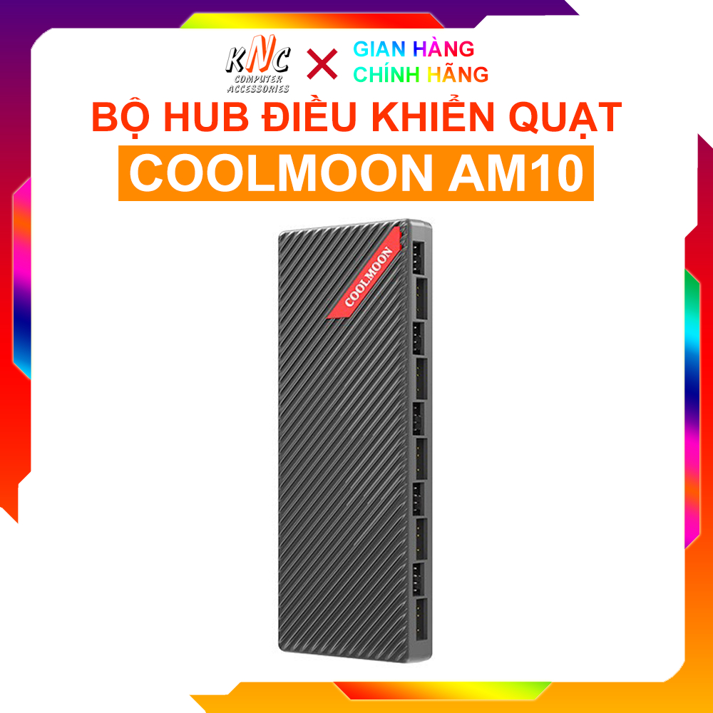 Bộ Hub Coolmoon AM10 Dùng Cho Quạt Tản Nhiệt Led ARGB + PWM Đồng Bộ ...