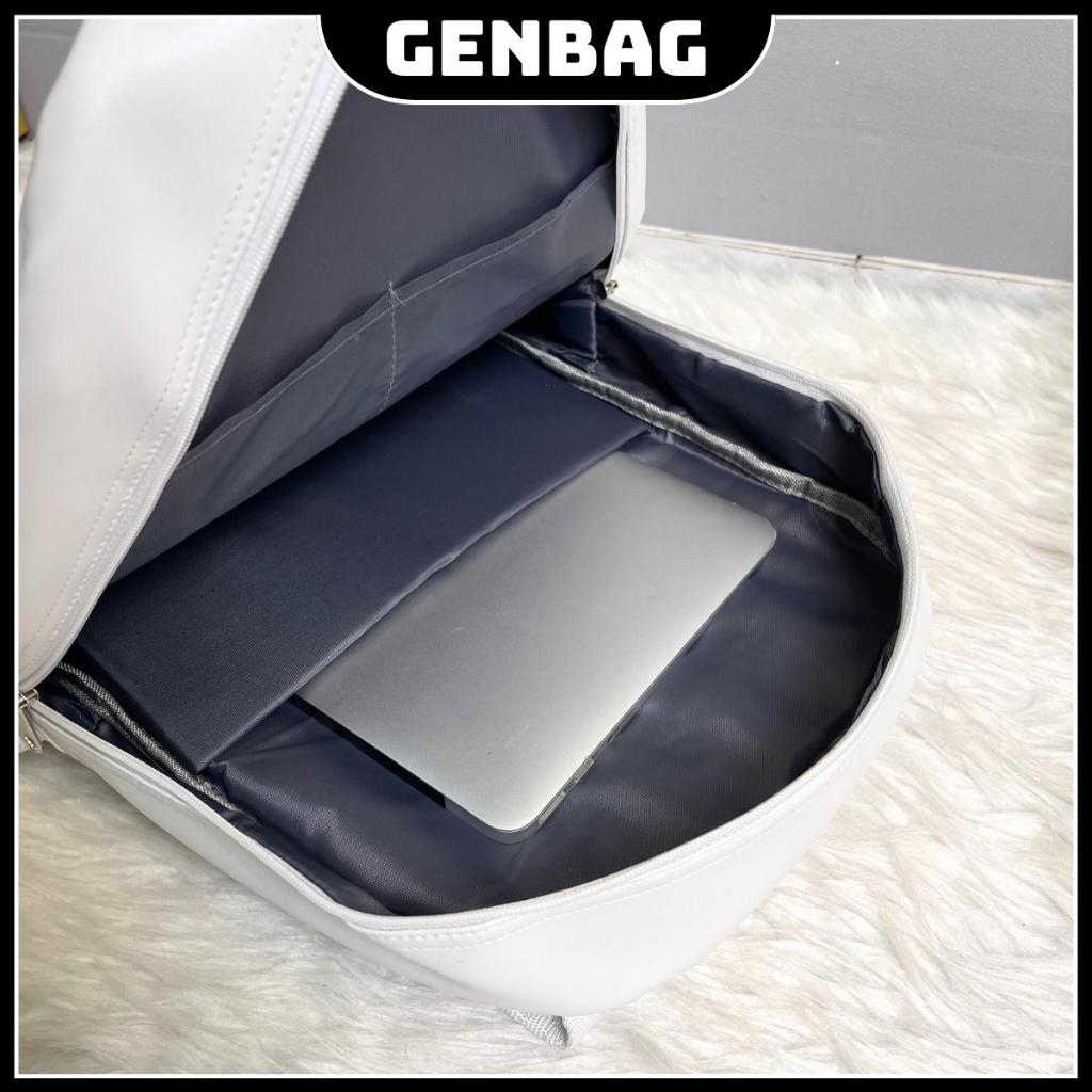 Balo da nam nữ GENBAG balo đi học nắp gập nhiều ngăn chống sốc đựng vừa ...