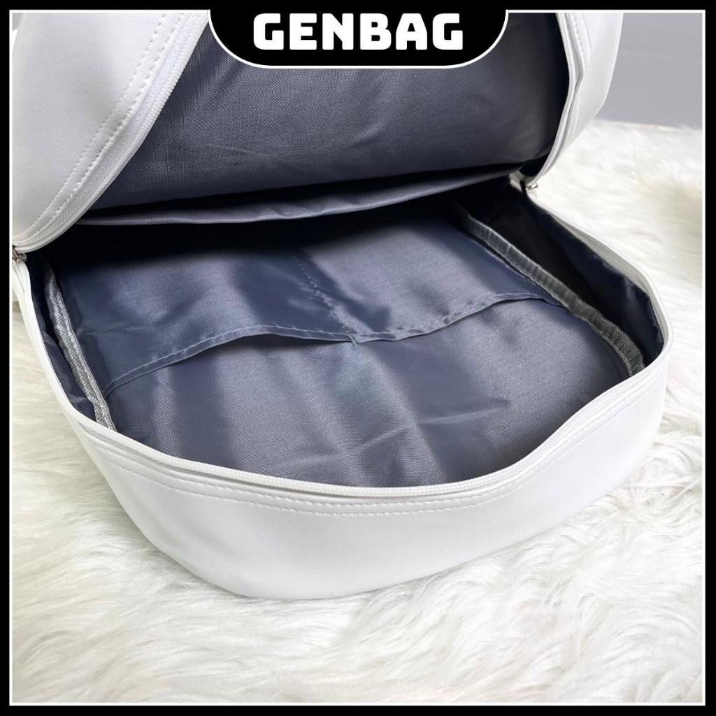 Balo da nam nữ GENBAG balo đi học nắp gập nhiều ngăn chống sốc đựng vừa ...