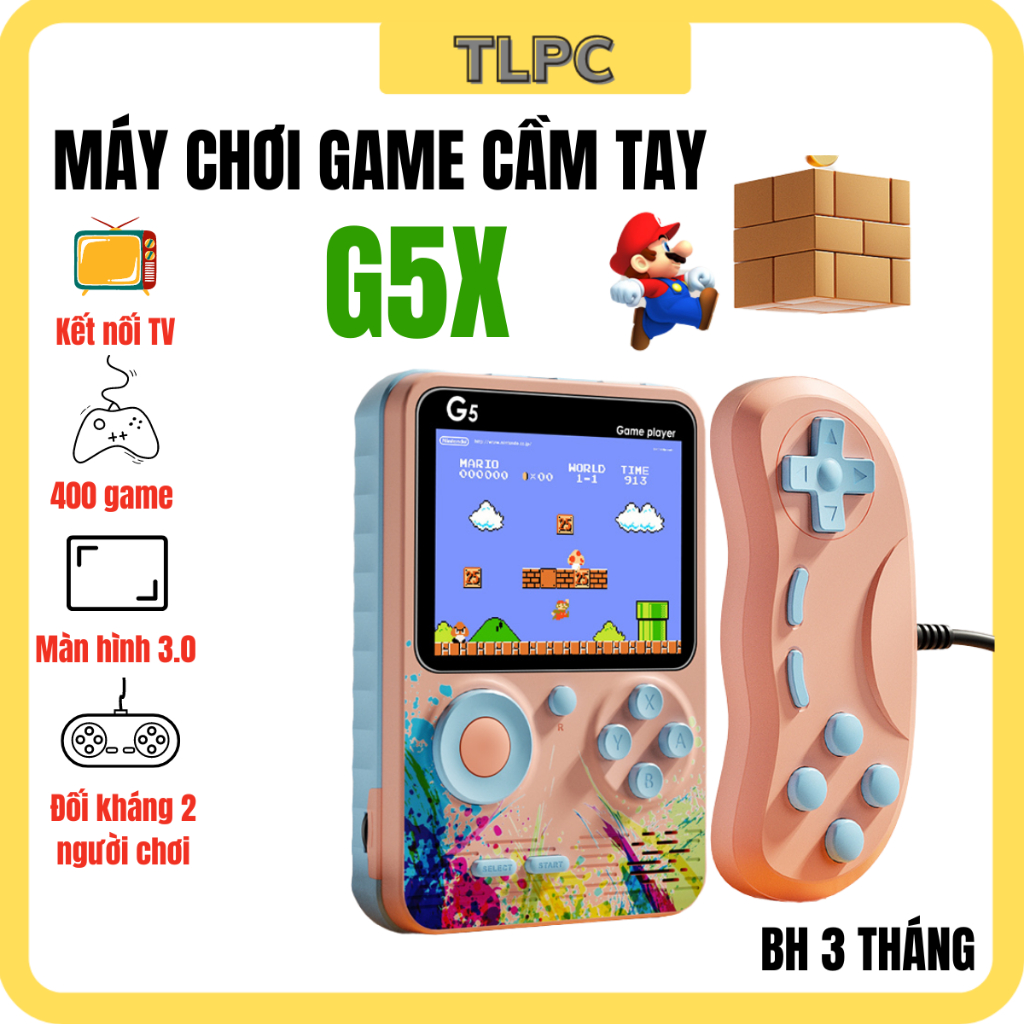 Máy Chơi Game Cầm Tay 500 Trò Chơi G5x 2 Người Sử Dụng Kết Nối Tivi Âm ...
