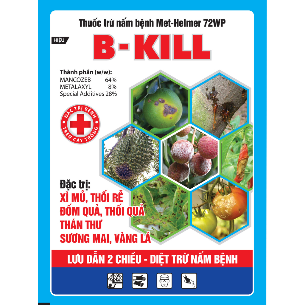 Trừ Nấm B-Kill Gói 200g Hiệu Qủa Với 400 Loại Nấm, Công Nghệ Lưu Dẫn ...