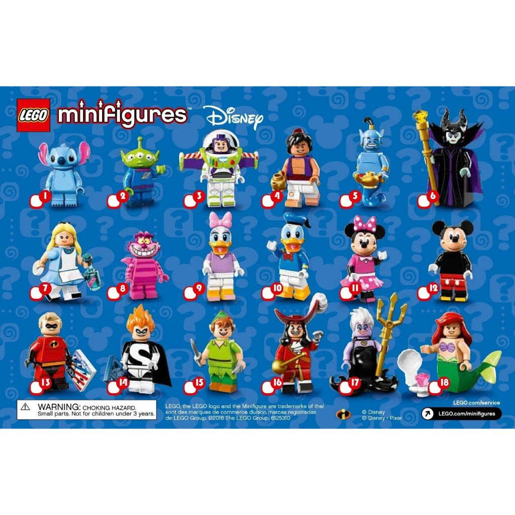 (LEGO MINIFIGURE ) LEGO 71012 MINIFIGURE DISNEY SERIES 1 | Shopee Việt Nam