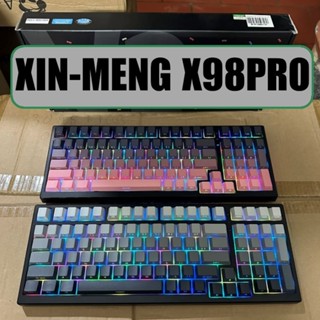 ( NEW) Bàn phím Xinmeng X98 Pro V2 ( 3mode- mạch xuôi- RGB- led viền ...