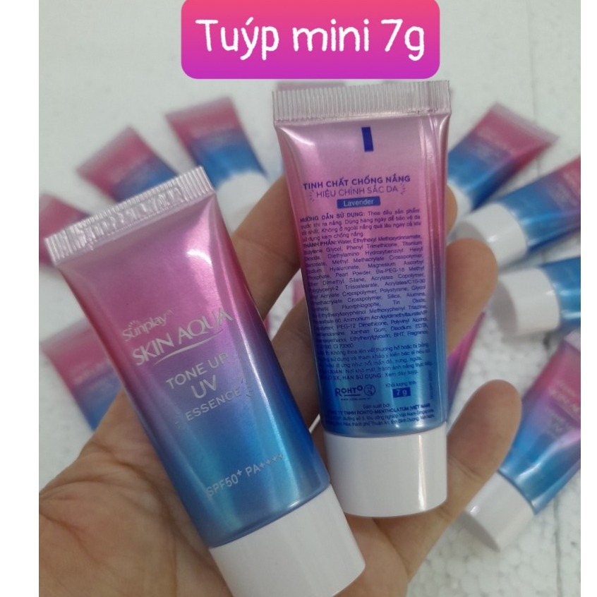 (MINI 7g) Kem Chống Nắng Sunplay Skin Aqua (skinaqua) Tone Up UV Essence SPF50+PA++ | Shopee ...