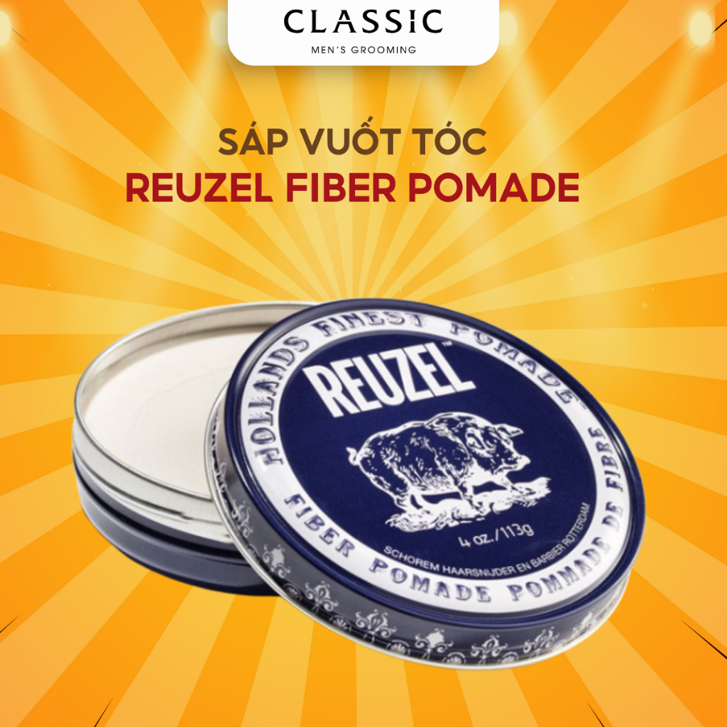 Sáp Vuốt Tóc Reuzel Fiber Pomade | Shopee Việt Nam