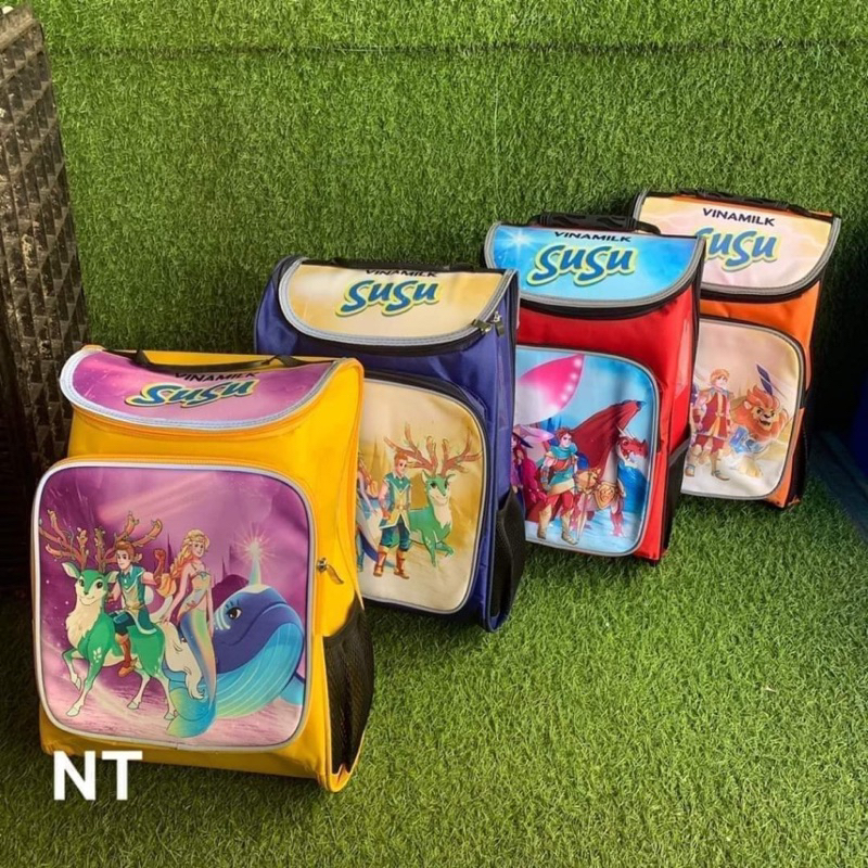 Balo chống gù Susu dành cho bé học sinh tiểu học màu hồng | Shopee Việt Nam