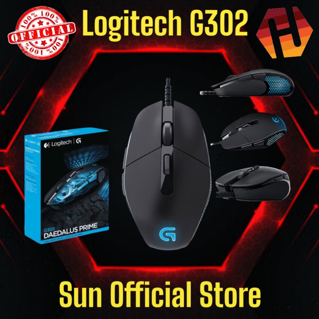 [Logitech_HCM] Chuột có dây Logi_tech G302. Chuột Gaming Led Rgb Chơi Game Cực Nhạy 4000 DPI ...
