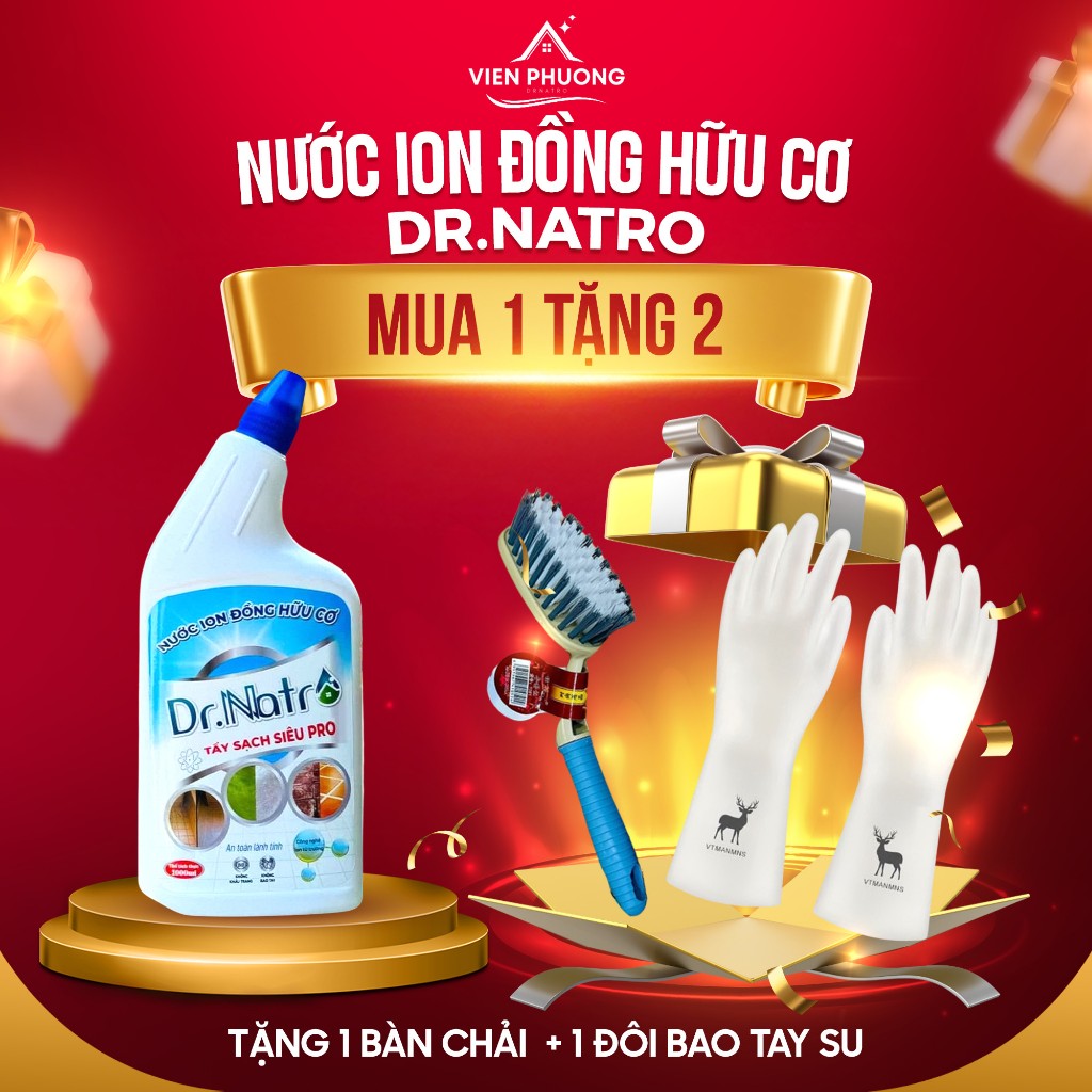 DrNatro Nước ion Đồng Hữu Cơ - Tẩy Sạch Rong Rêu, Cặn Canxi trong ấm ...