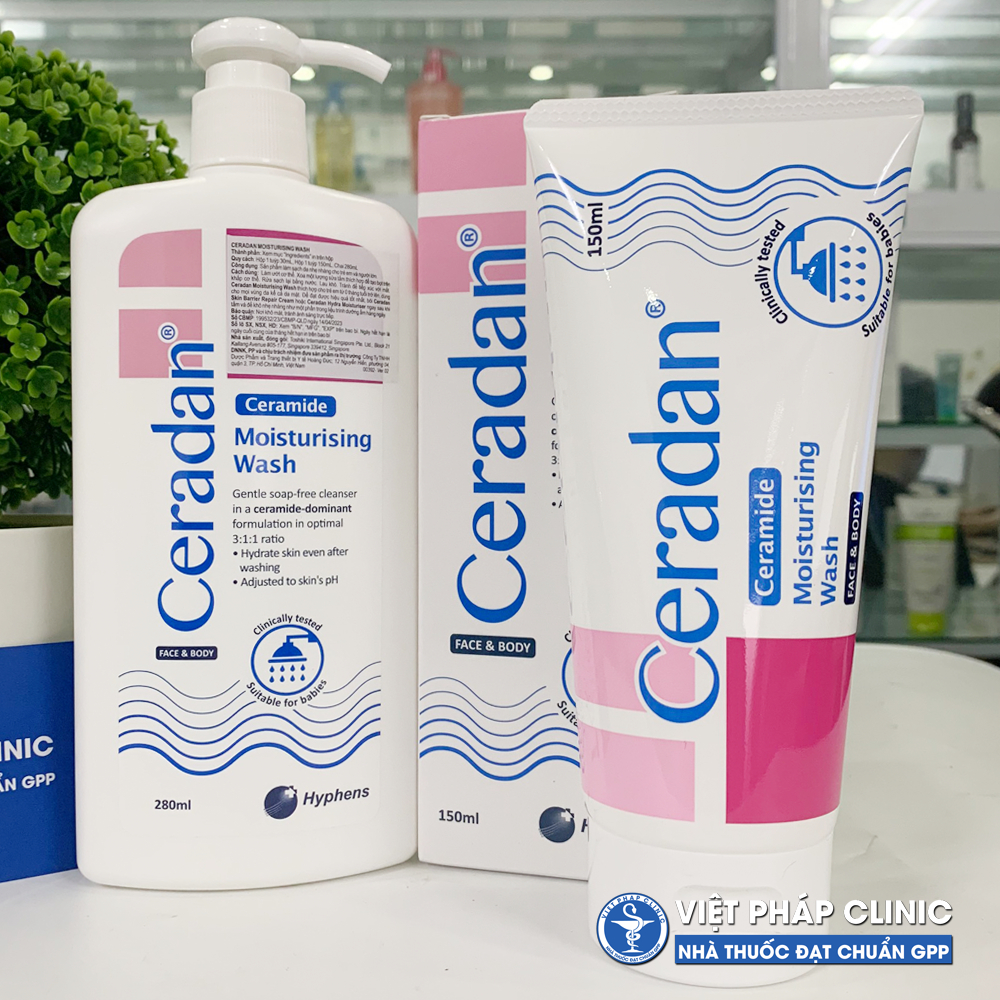 Sữa tắm dưỡng ẩm Ceradan cho trẻ em và người lớn - Ceradan Moisturising ...