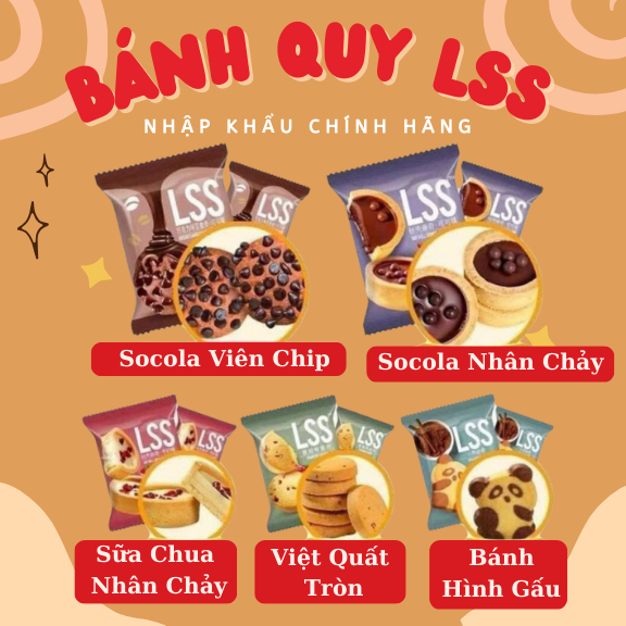 [1Kg giá sỉ] Bánh Quy Bơ Socola Mix Vị Chính Hãng LSS | Shopee Việt Nam