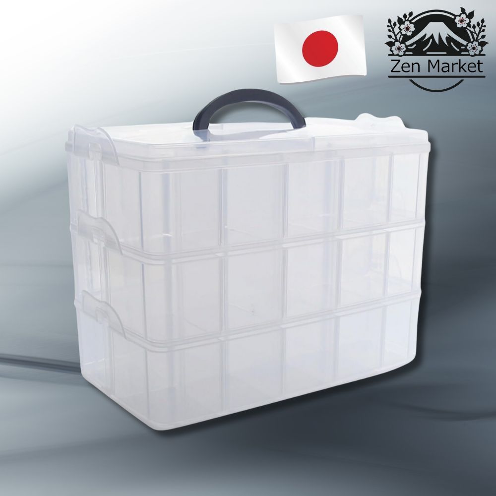 DIZLAS Beyblade Storage Clear Case Storage Box Parts Holder (stores 30 ...