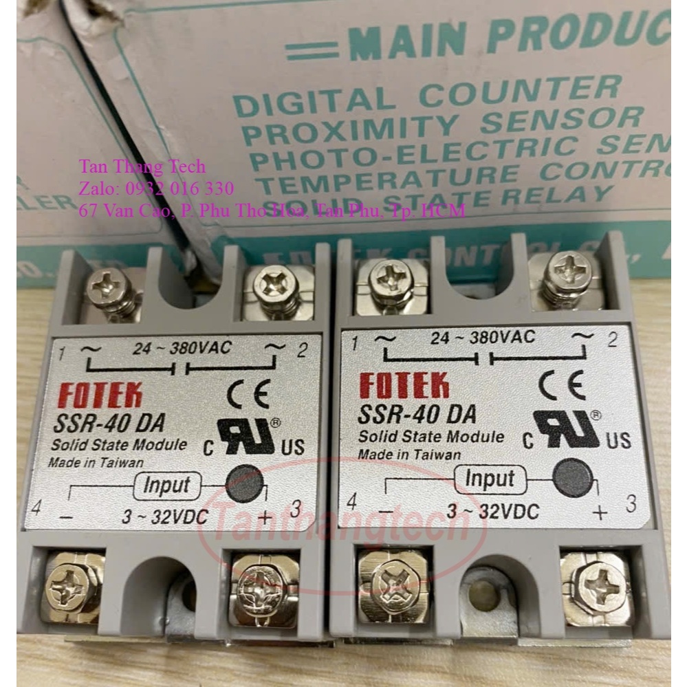 Relay bán dẫn Fotek SSR -40DA Solid Relay SSR-40DA | Shopee Việt Nam