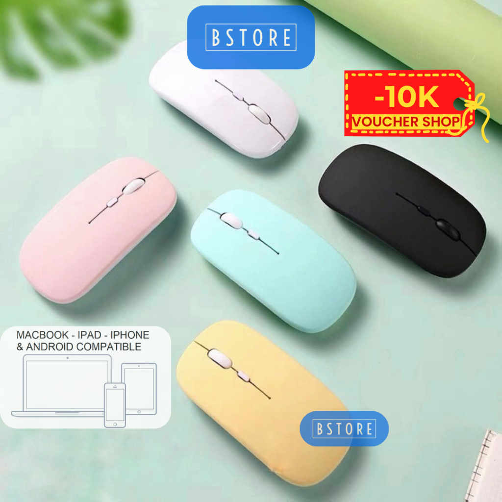 Chuột bluetooth không dây sạc pin, silent, chuột laptop, sử dụng cho ...