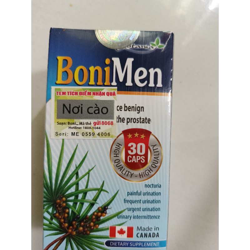 BoniMen-Hàng Nhập Khẩu CANADA-Hỗ trợ ngăn ngừa và hạn chế sự phát triển ...