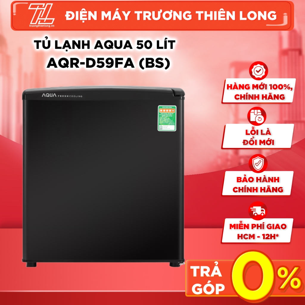 AQR-D59FA(BS) - MIỄN PHÍ CÔNG LẮP ĐẶT - Tủ Lạnh Aqua 50 Lít AQR-D59FA ...