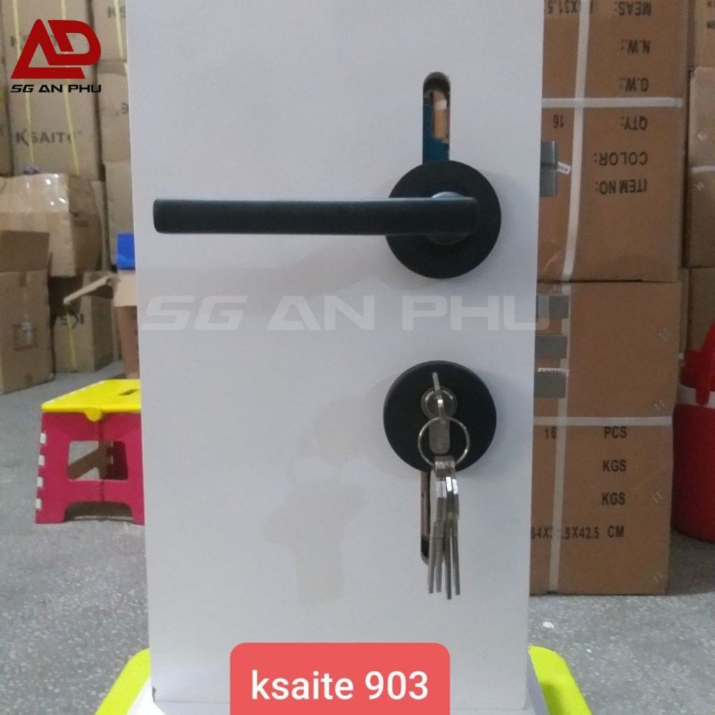 (HOT) Khóa cửa phân thể Ksaite 903 màu đen hiện đại | Shopee Việt Nam