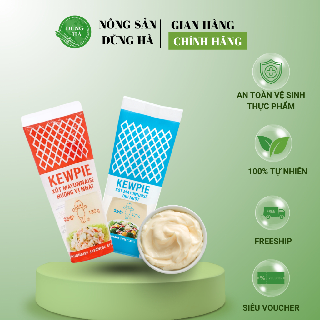 XỐT MAYONNAISE KEWPIE hương vị nhật/dịu ngọt chai 130g - dùng để chấm ...