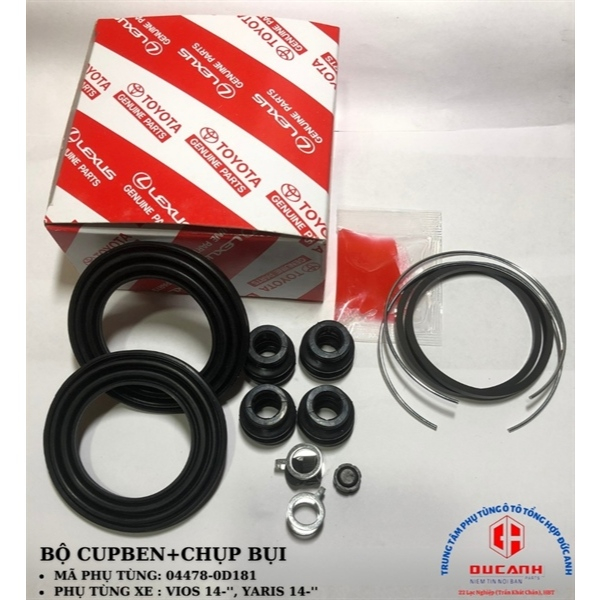 BỘ CUPBEN+CHỤP BỤI TRƯỚC VIOS 14-'', YARIS 14-'' PISTON 57x48 MÃ PHỤ ...